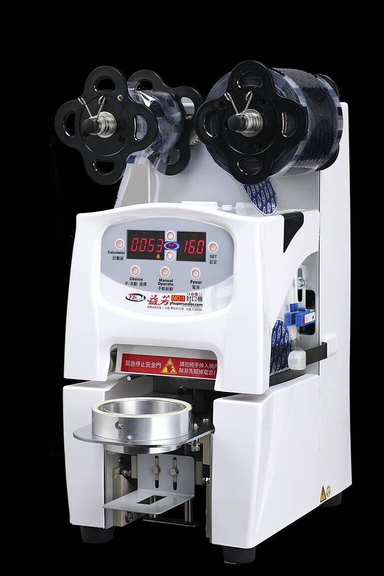 Fiberglass Bubble Tea Sealer Machine - BubbleTeaology