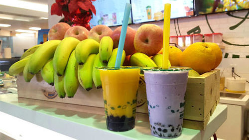 Bubble Tea With Fresh Fruit - BubbleTeaology