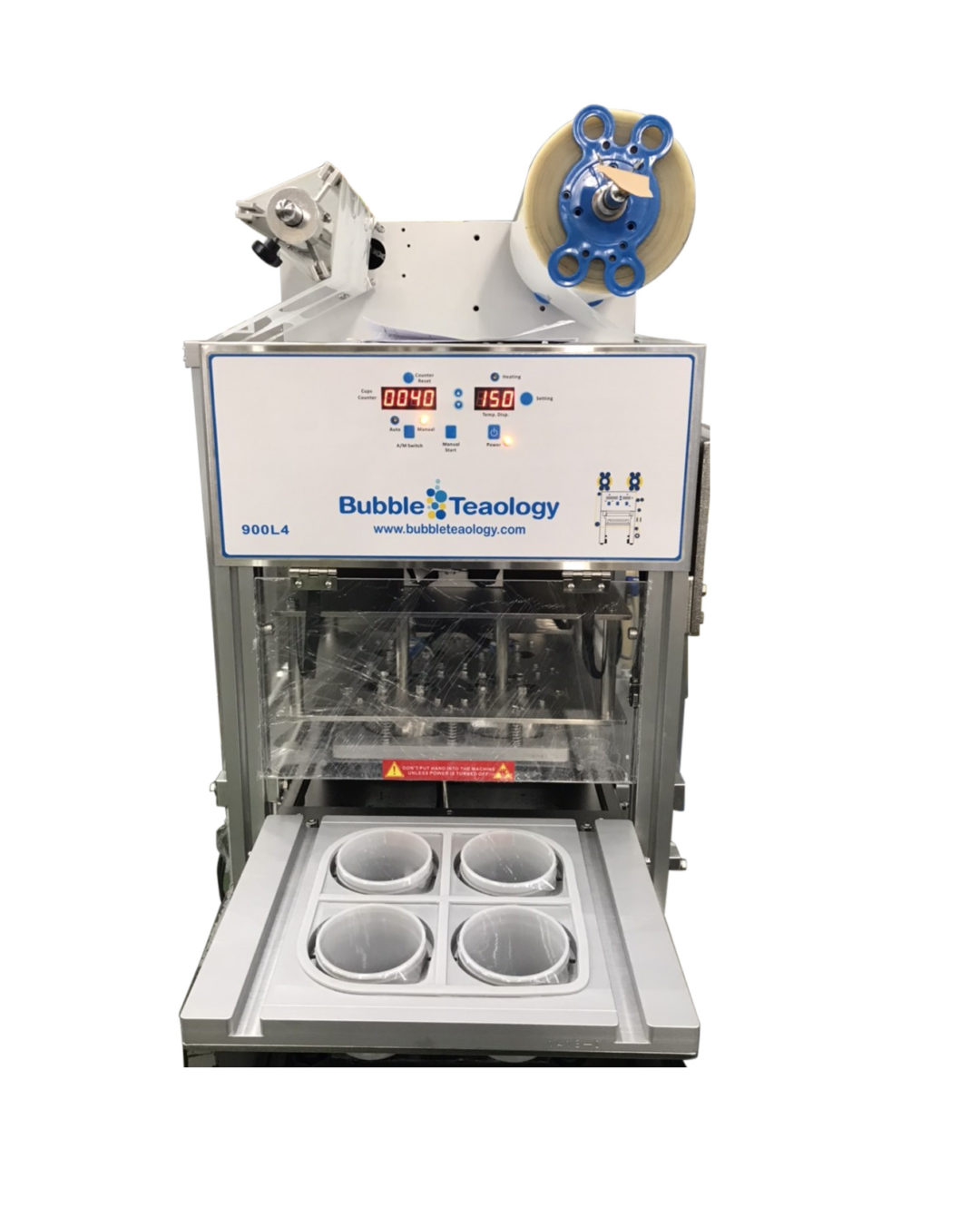 Plastic Lid Sealer Machine - BubbleTeaology