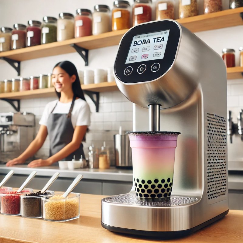 boba tea lid machine - BubbleTeaology