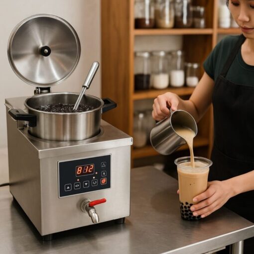Smart Shops Use a Tapioca Pearl Cooker for Bubble Tea Shop - BubbleTeaology